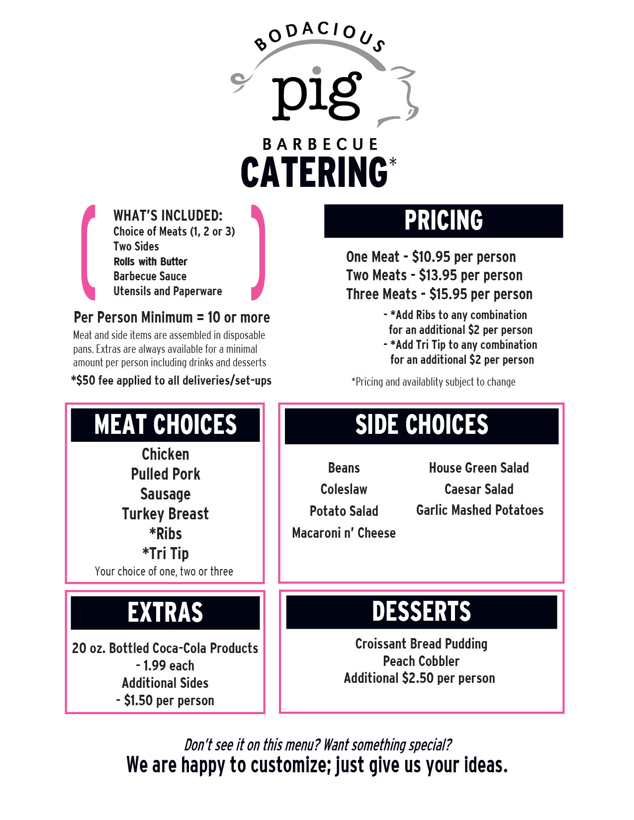 Catering Menu Catering Menu